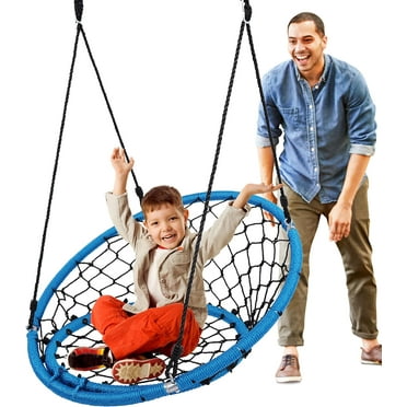"ZENSTYLE 48"" Outdoor Spider Swing Set with 72"" Steel Frame Stand ...