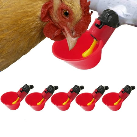 Poultry Automatic Drinker,6 PCS Poultry Drinker,Chicken Water Drinker ...