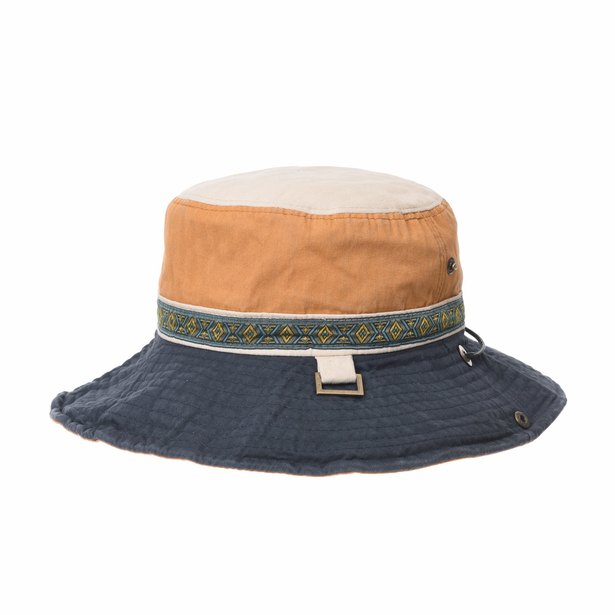 WITHMOONS Boonie Bush Hats Wide Brim Aztec Pattern Side Snap AC8726 ...