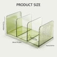 Acrylic Bookend for Shelves 3-Section Desk Organiser, Space Saving ...