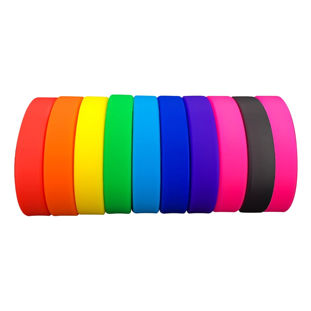 Click here for Tailtoss 100pack Silicone Bracelet Set Assorted Co... prices