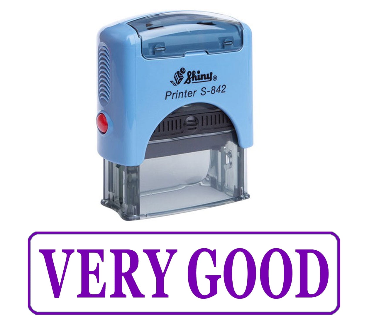 VERY GOOD Self Inking Rubber Stamp Office Stationary Custom Shiny Stamp ...