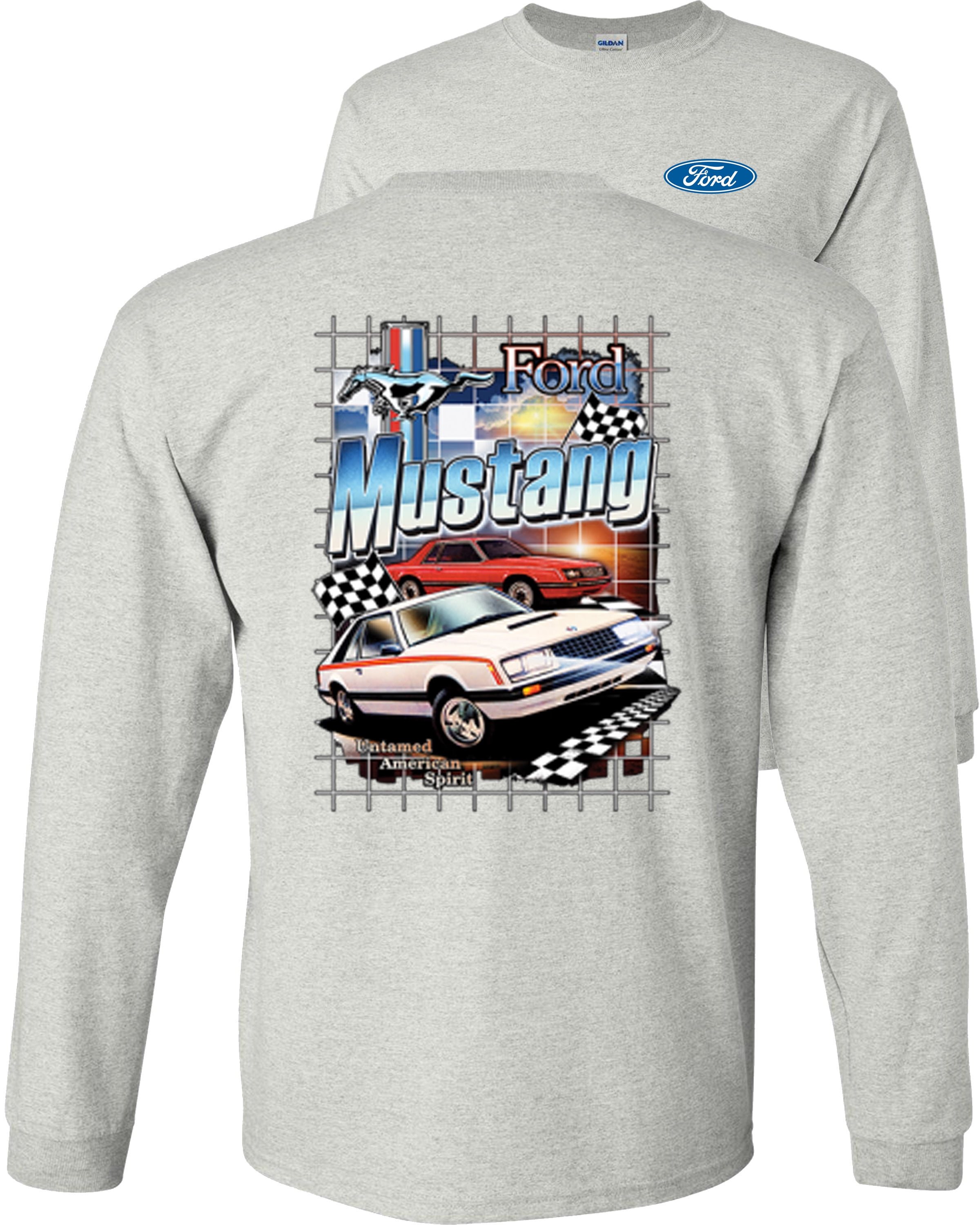 Fair Game Ford Mustang Untamed American Spirit Long Sleeve Shirt, ford ...
