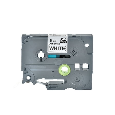 savreitly Compatible Label Tape For P-touch Printer 6mm 8m Black on ...