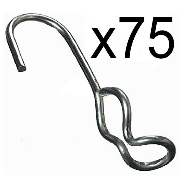 Set of Seventy-Five New SJ Hooks for Rubber Rope Shock Cord Bungee Cord ...