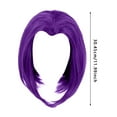 Purple Wig Short Bob Wigs For Women 12Inch Heat Middle Part Straight ... Purple Wig Short Bob Wigs For Women 12Inch Heat Middle Part Straight ...