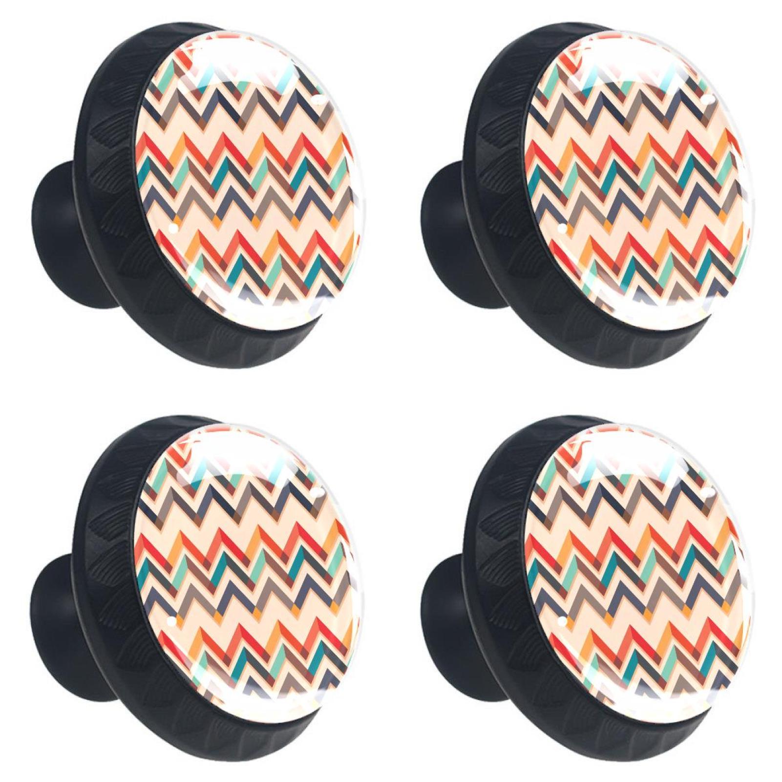 4 Pcs Colorful Texture Knobs for Kitchen Cabinet Cupboard Dresser ...
