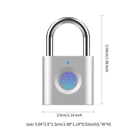 Anti-Theft Fingerprint Padlock Smart Fingerprint Lock Keyless Smart ...