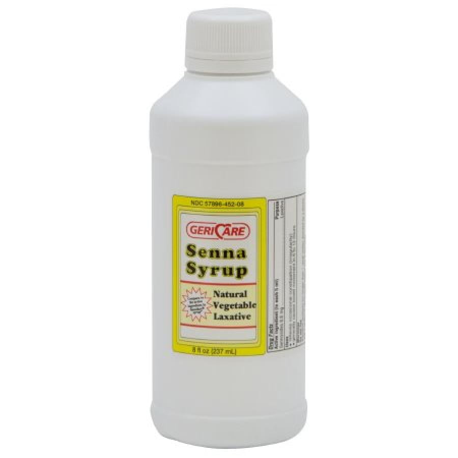 Geri-Care Senna Syrup Natural Vegetable Laxative, 8.8 mg Strength, 8 oz ...