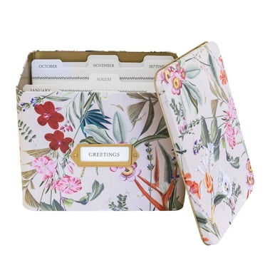 Walmart Greeting Card Storage Container Holder with Dividers, Clear ...