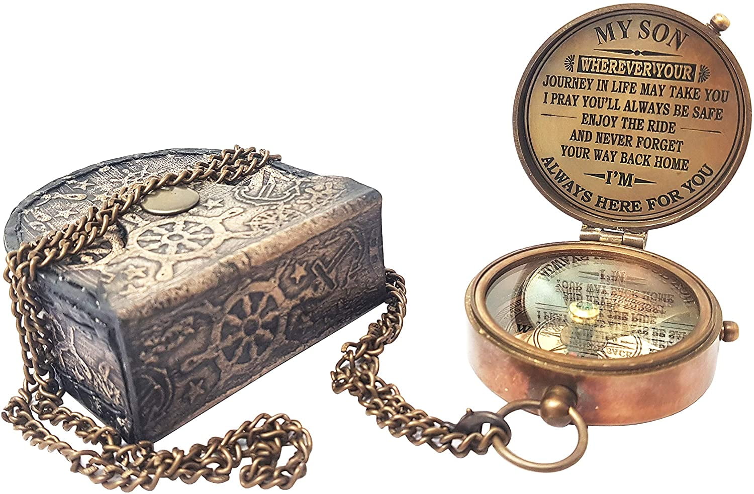 Compass with Case/Gift for Son/to My Son Gifts/Mom to Son Gift (to My ...