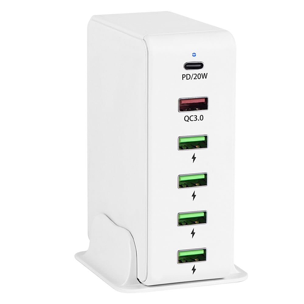 Click here for Yeacher 65w 6 Ports Usb C Charging Station Multipo... prices