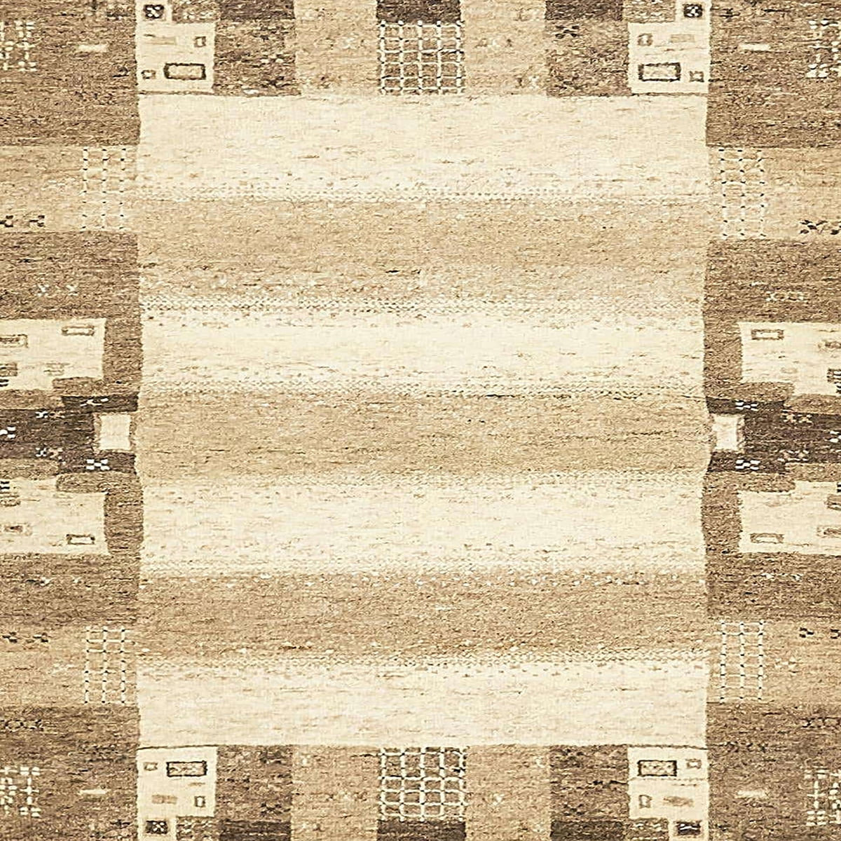 Ahgly Company Indoor Square Abstract Golden Blonde Gold Solid Area Rugs ...