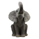Ebros Home Figurines: Ruby The Elephant Sitting Pretty Large Statue, 17 ...