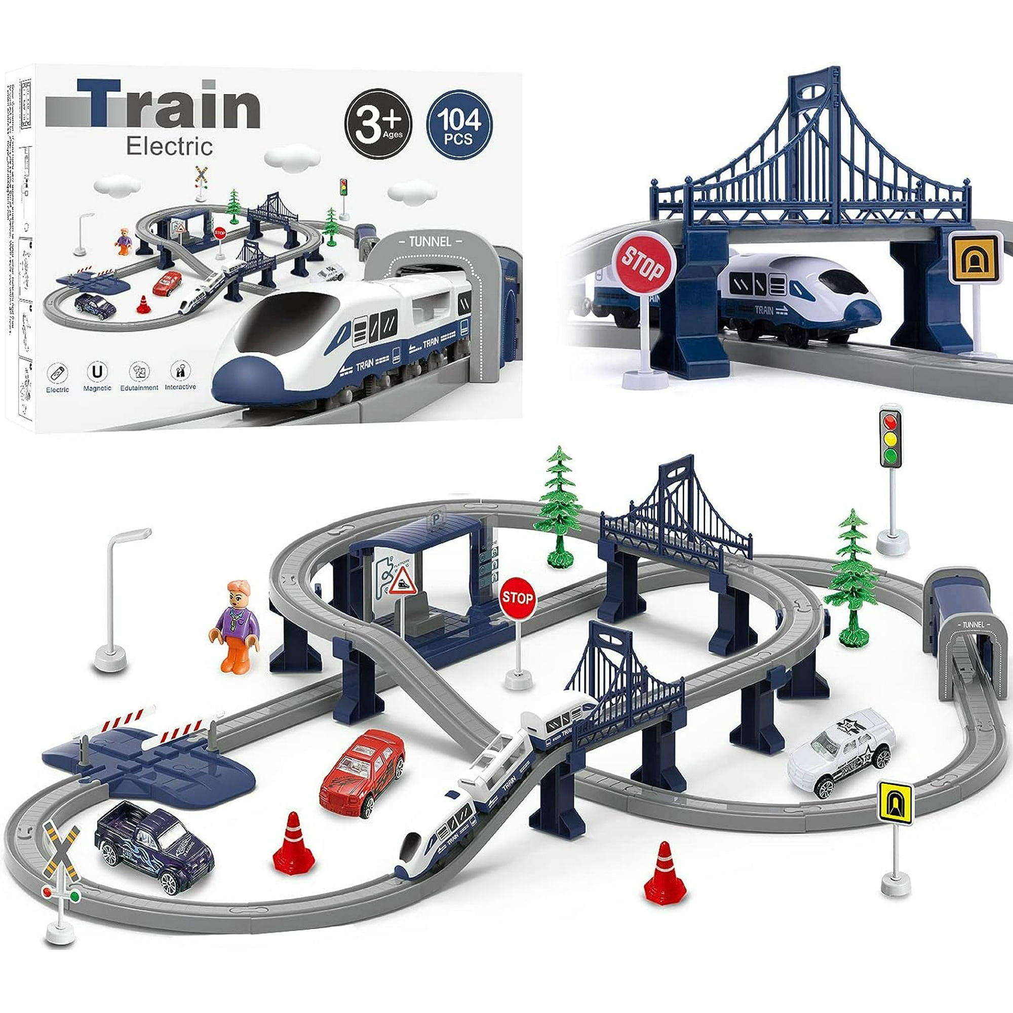 Click here for Tradeopia Train Sets For Kids - 104 Pcs  Battery O... prices