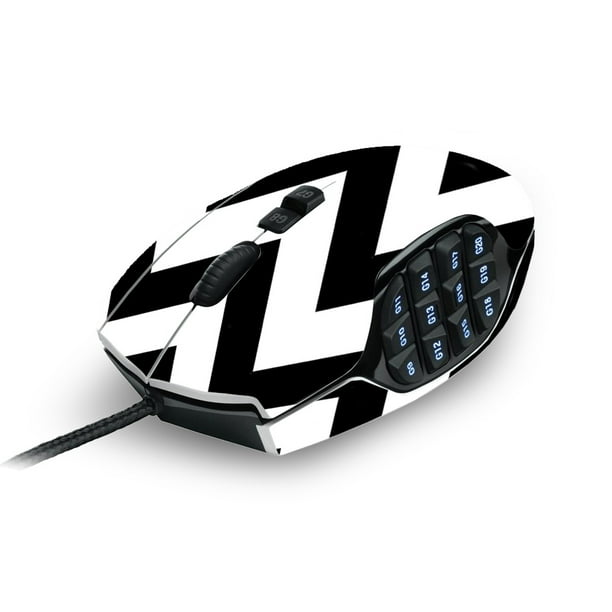 Skin Decal Wrap for Logitech G600 MMO Gaming Mouse sticker Black ...