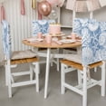 4 Pack Blue Ocean Life Chair Back Covers Coastal Starfish Nautical ...