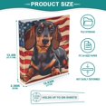 ALAZA Dachshund Dog and Flag Hardcover 3 Ring Binder 1.5" D-Rings with ...
