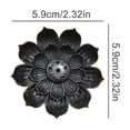 Ash Incense Burner with Brass Flower Holder, Alloy Yoga Meditation ...