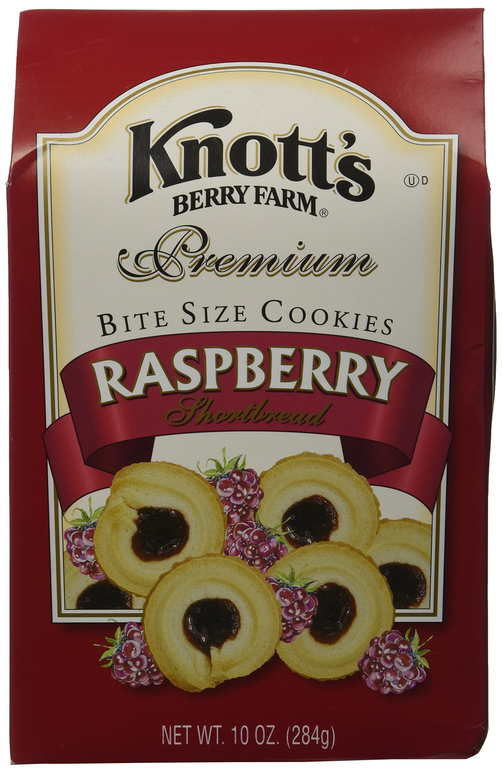 Knott's Berry Farm Premium Raspberry Fruit Shortbread Cookies, 10oz ...