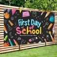 1pc Vibrant "First Day of School" Party Backdrop tapestry- Colorful ...