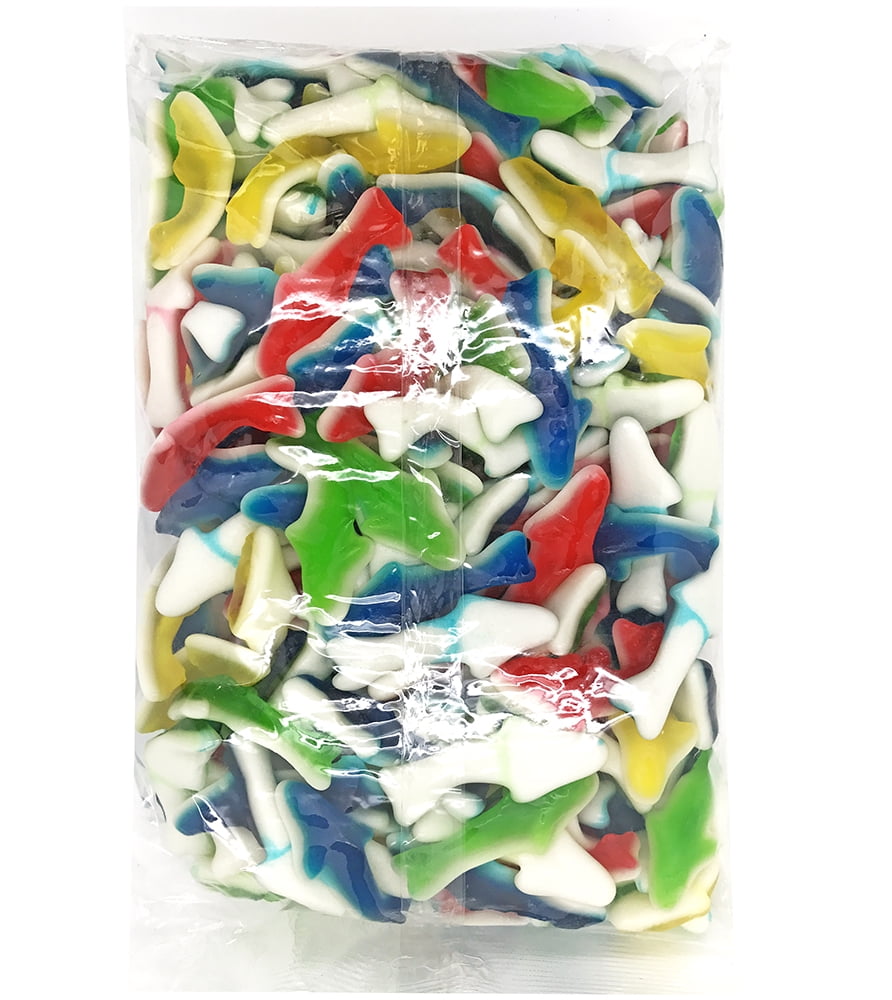 SweetGourmet Assorted Sharks Foam Bottom gummy candy bulk 5 pounds ...