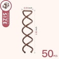 50PC Spiral Hair Pins Set, Spin Pins Spiral Bobby Pins for Girls, Women ...