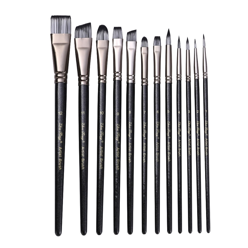 Dutchman Watercolour Paint Brush Set  12pcs Paint Brushes  Painting For Kid Adult Art Paintbrushes  Paint Brushes For Acrylic Watercolor Oil Painting