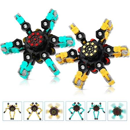 Funny Sensory Fidget Toys,Finger Hand Top Focus Toy with Transformable ...