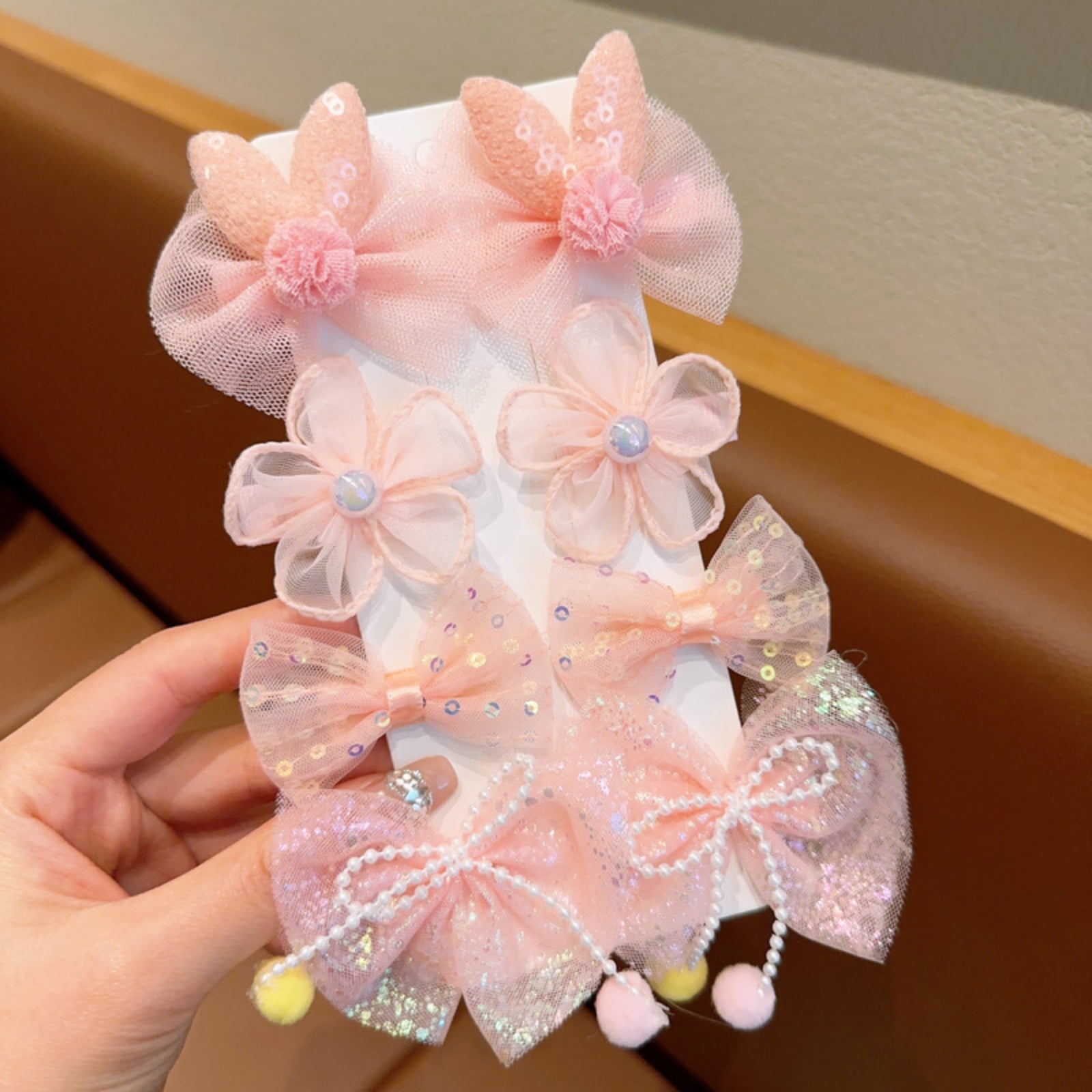 Click here for Unbranded Baby Girls Floral Bow Hair Accessories S... prices