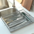 KKC Kitchen Utensil Drawer Organizer, 5 Compartments Flatware ...