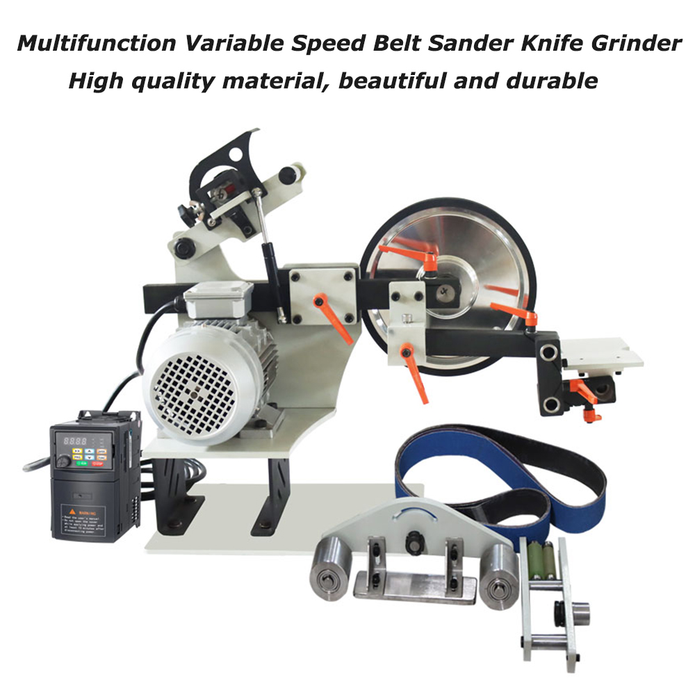 TECHTONGDA Belt Sander Knife Grinder with Base 72"*2" 220V Multi ...