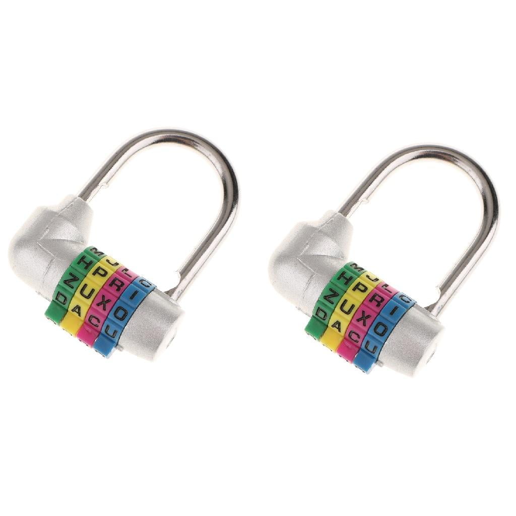 2 Pack Combination lock four Digit Padlock Heavy Duty Weather for Gym ...
