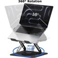 Adjustable Laptop Stand, 360 Rotating Riser, Base Stand Holder for ...