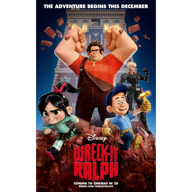 Wreck It Ralph Movie Poster Giclee Print Reprint 27Inx40In for any room ...