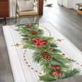 Area Rug 4x6 Ft, Green Leaves Non Slip Area Rugs for Bedroom, Christmas ...