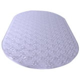 Mainstays Oval Bubble Bath Vinyl Tub Mat, Clear, 16" x 27" - Walmart.com