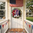 Blue Party Decorations Front Door Hanging Decor, Artificial Red White ...