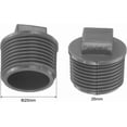 BDKWID-20 Pcs PVC Pipe Male Thread Plug G1" Threaded NPT Plugs Pipe End ...