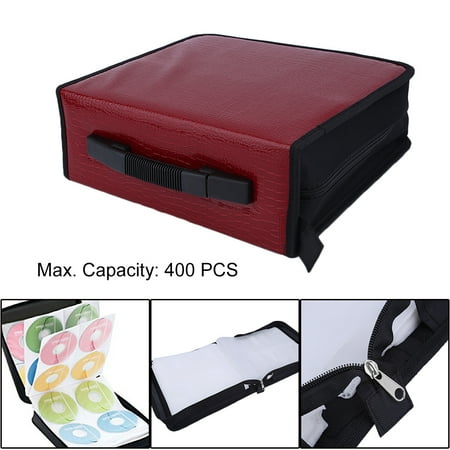 Capacity 400 Disc CD DVD Storage Bag Disc Organizer Holder Media Carry ...
