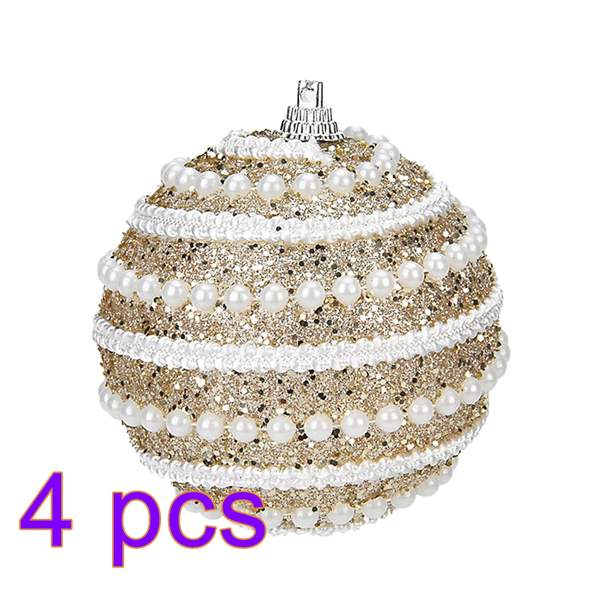 okwish 4 pcs Champagne 8cm high quality Foam Rope Plastic Bead Hanging ...