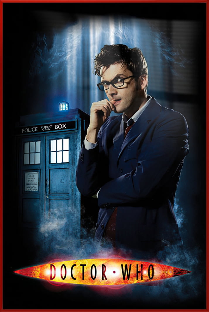 Doctor Who - Framed TV Show Poster (The Tardis & Smoke & The 11Th Dr ...