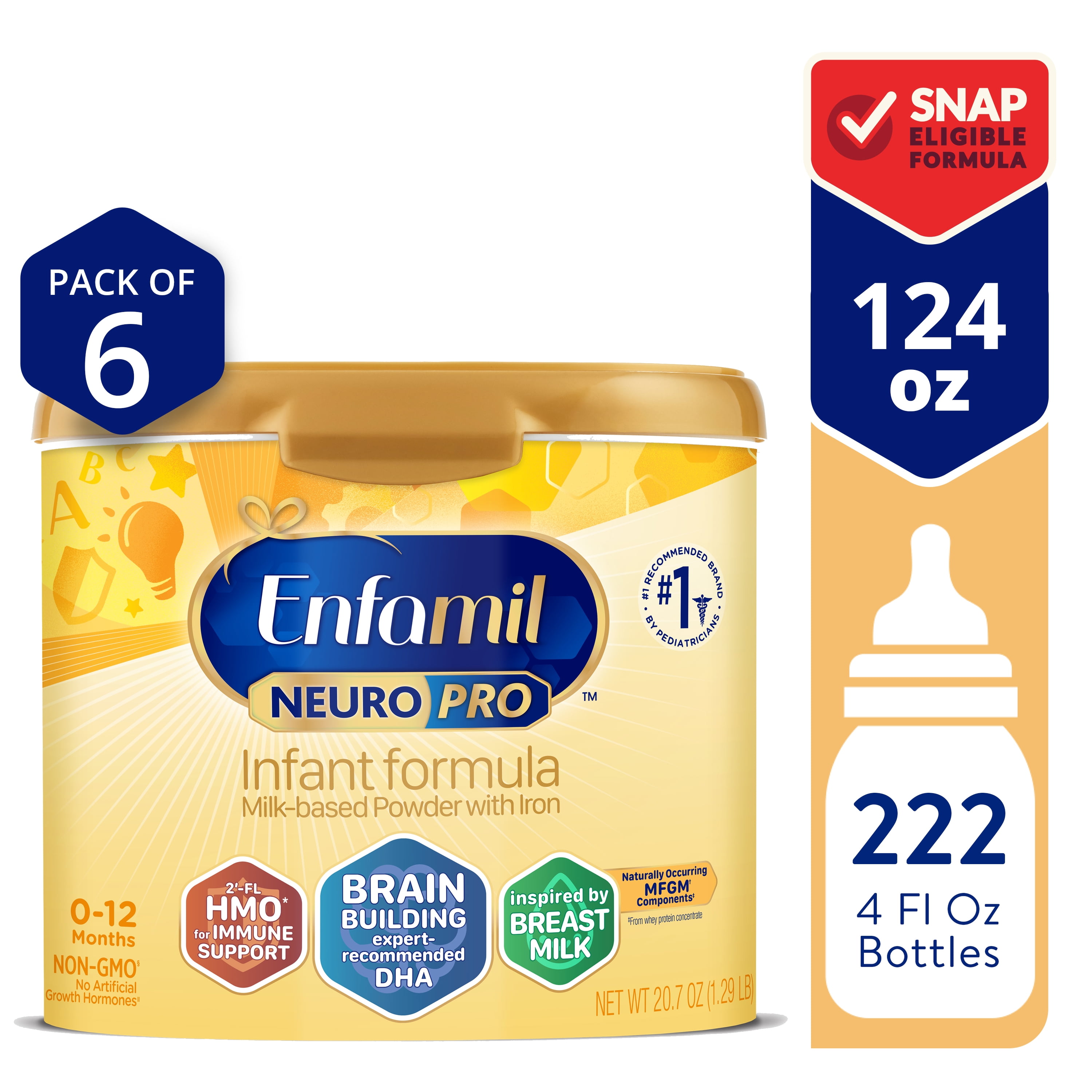 Buy Enfamil NeuroPro Baby Formula, Triple Prebiotic Immune Blend with ...