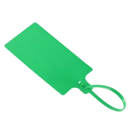 Uxcell 255mm Long Plastic Anti-Tamper Security Tag Ties Green 50 Count ...