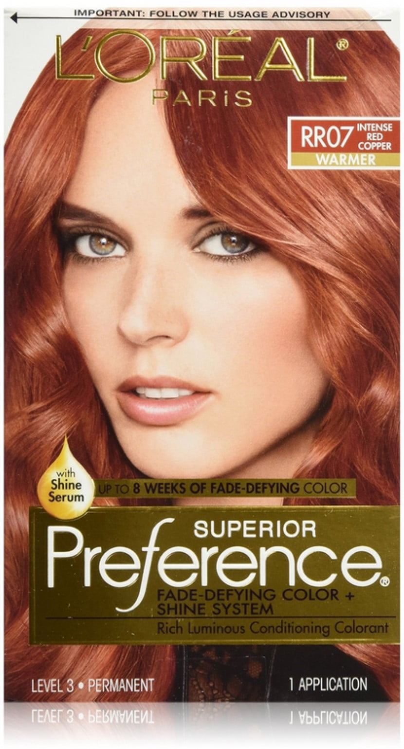 3 Pack - L'Oreal Superior Preference, RR07 Intense Red Copper (Warmer ...