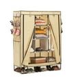 Zimtown 69" High-leg Storage Wardrobe Clothes Rack Shelves Shoe Rack ...