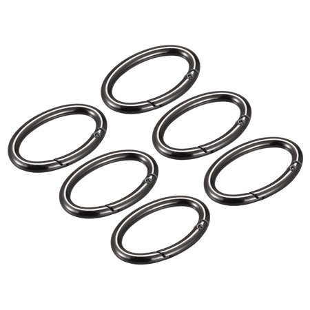 Uxcell Purse Strap Rings, 6 Pack 47mm Metal Spring Snap Buckles for DIY ...