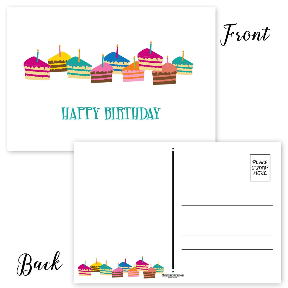 Assorted Set of 50 Birthday Postcards – Happy Birthday Postcards ...