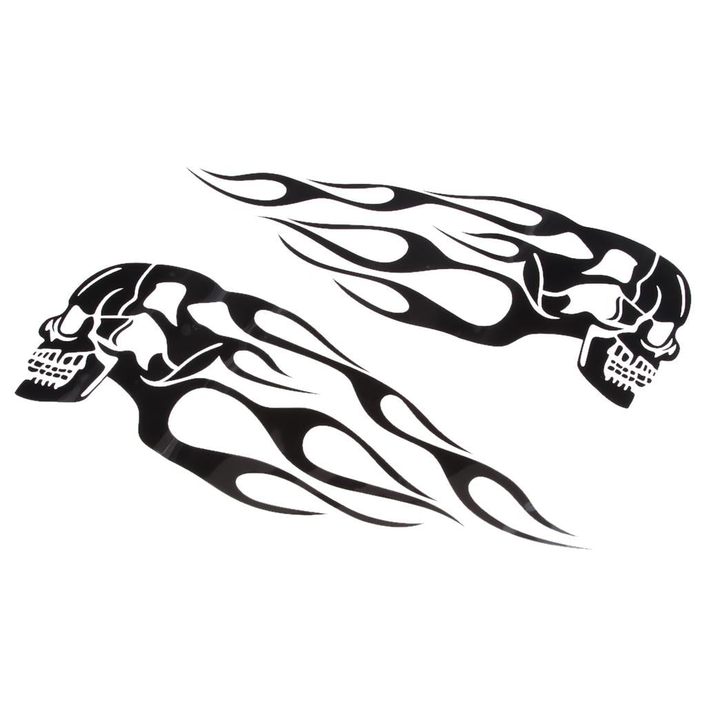Black Flame Decals