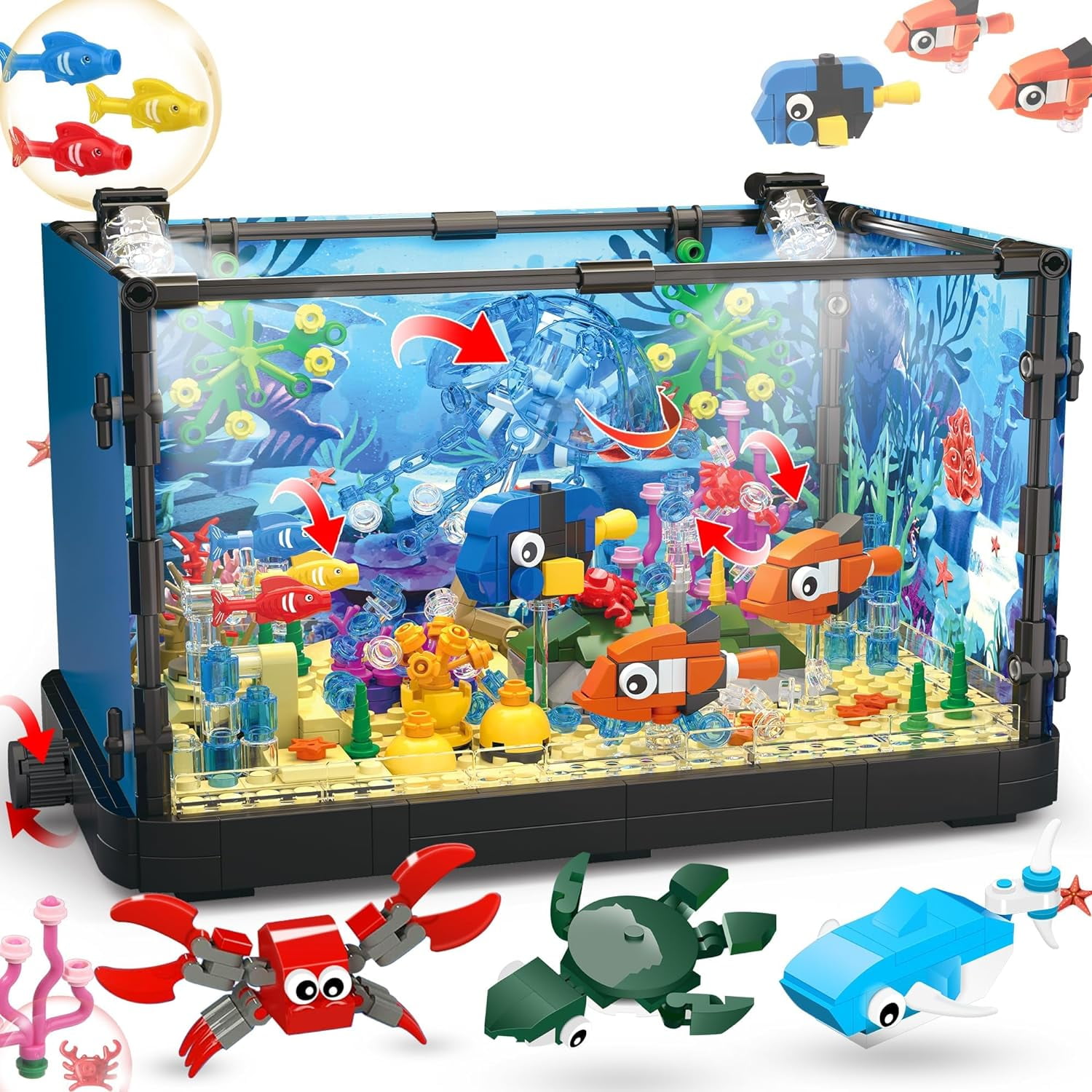 Click here for Jorumo Fish Tank Building Block  Lighting Aquarium... prices